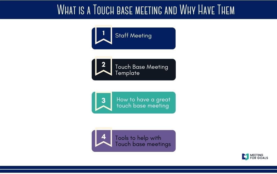 What is a Touch Base Meeting & why have them- Meetingforgoals